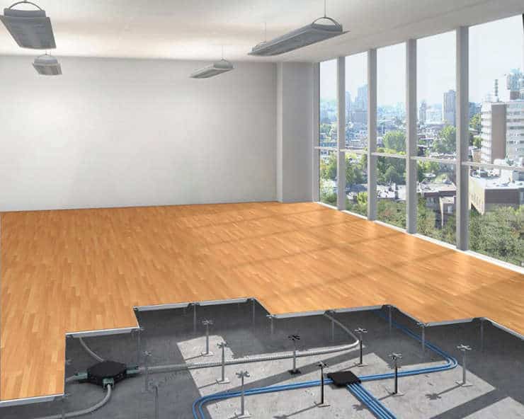 raised-access-floor-install-timber-hardwood - CSS - Contracting Site ...